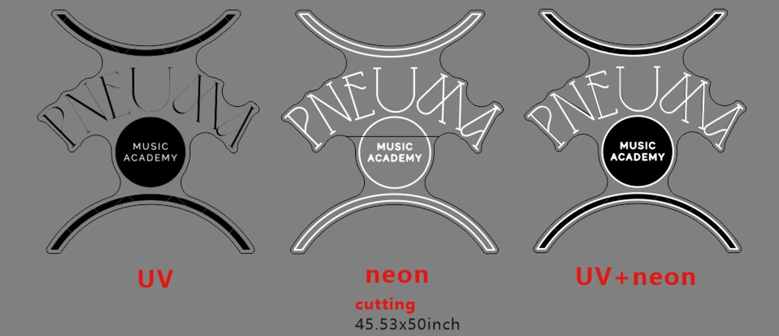 PNEUMA - LOGO 50 inches – Oasis Neon Signs